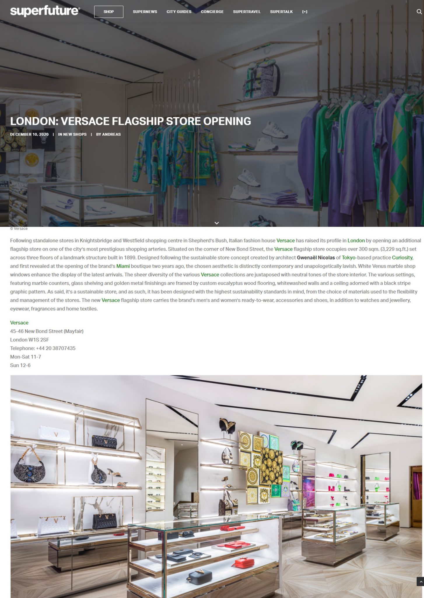 London: Versace flagship store opening - L'Elite Group